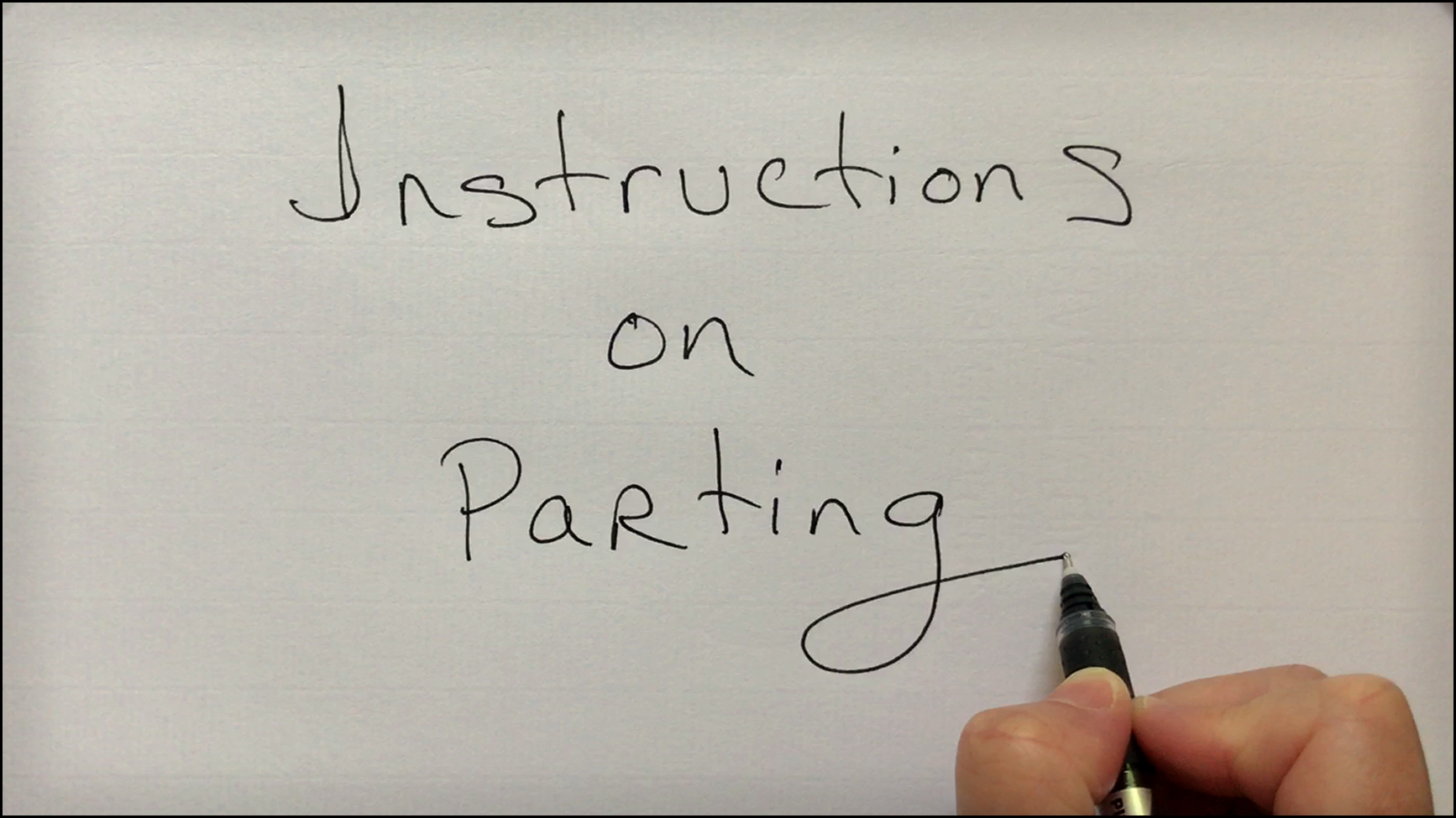 Instructions on Parting - dafilms.com | watch online